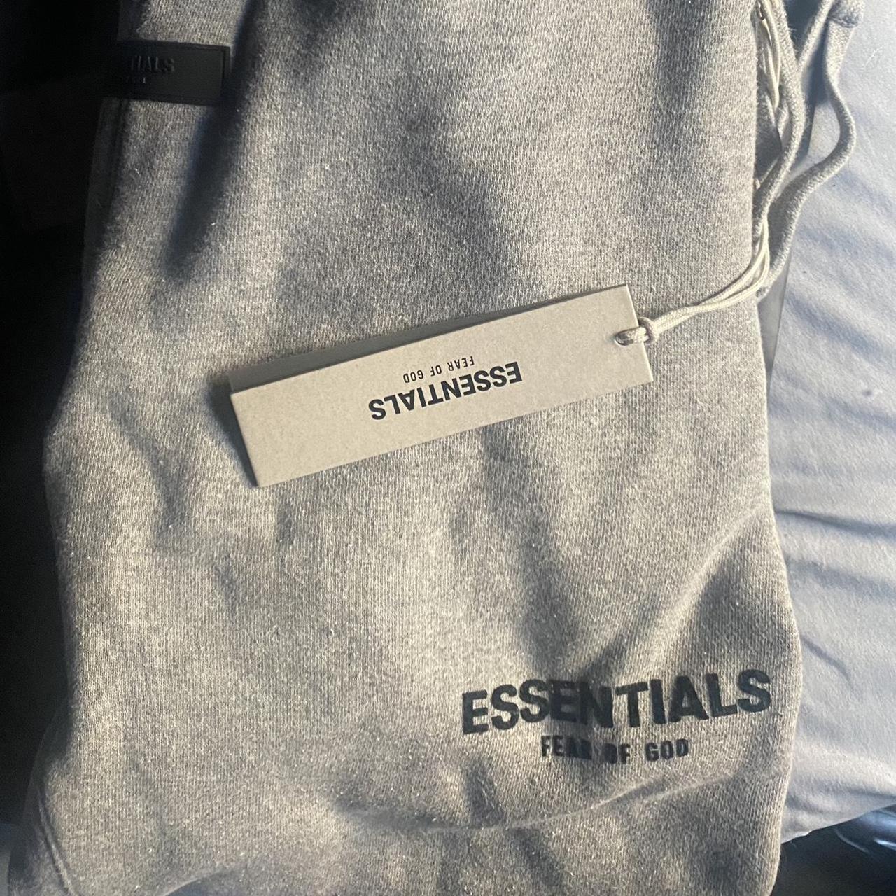 Essentials Fear Of God Grey Sweatpants Worn... - Depop