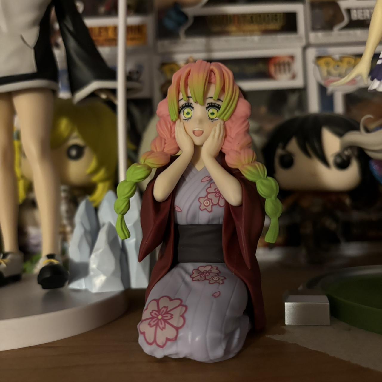 Mitsuri Kanroji prize figure sitting down in kimono... - Depop