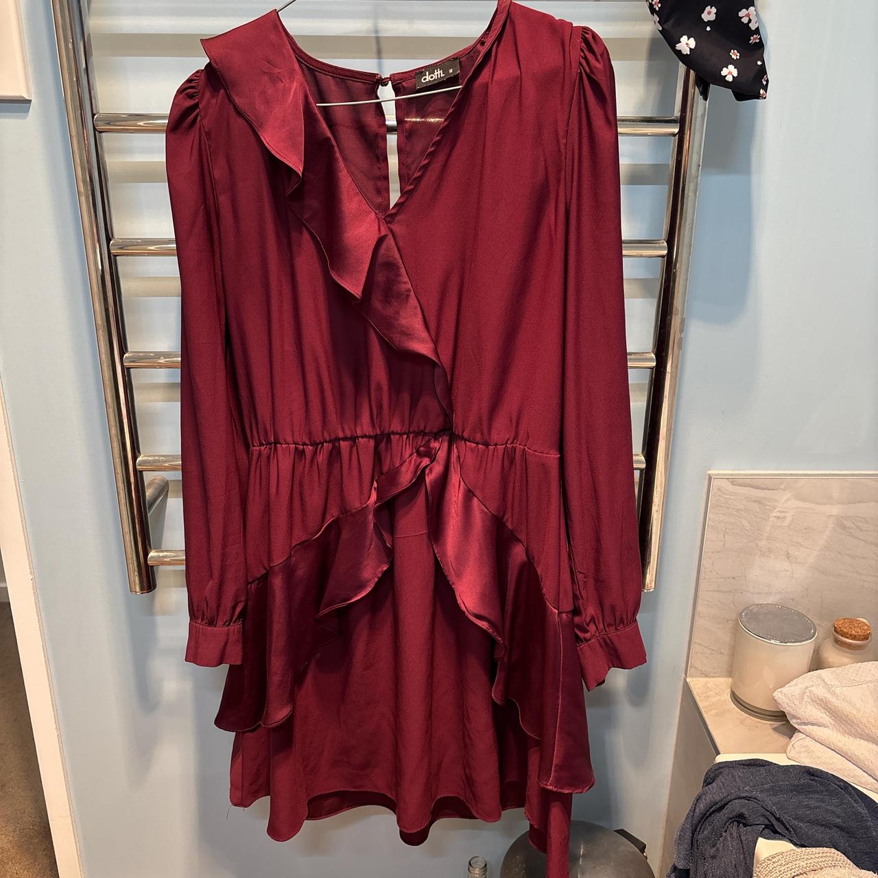 Dotti, Burgundy Dress Size: 12 - Depop