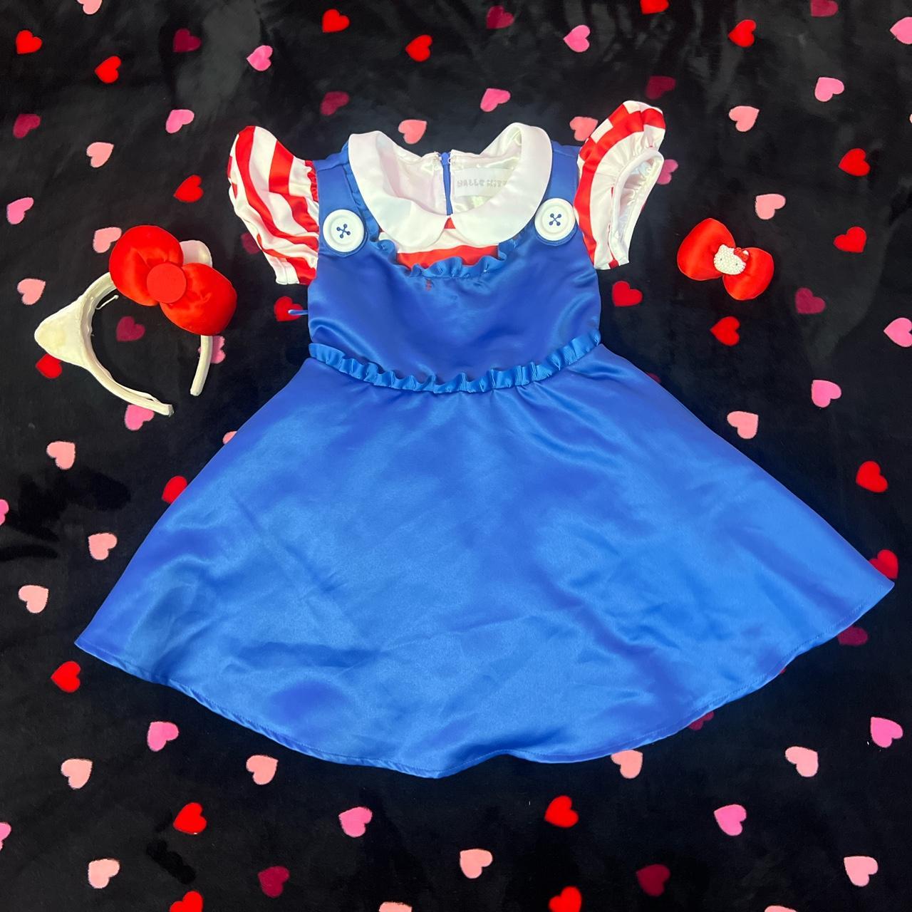 kids hello kitty dress/costume missing gloves and... - Depop
