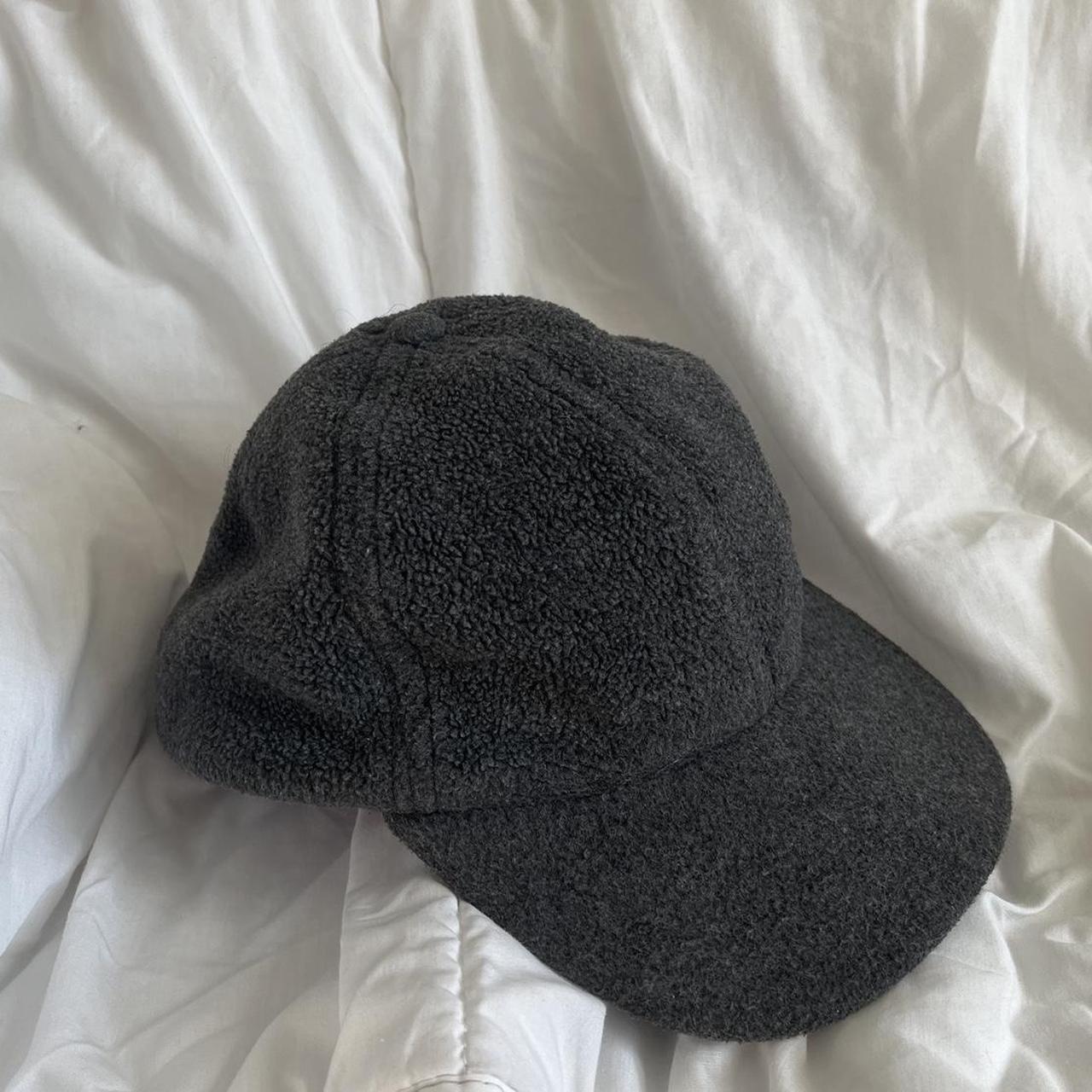 Grey fleece cap! (One size fits all) #cap... - Depop
