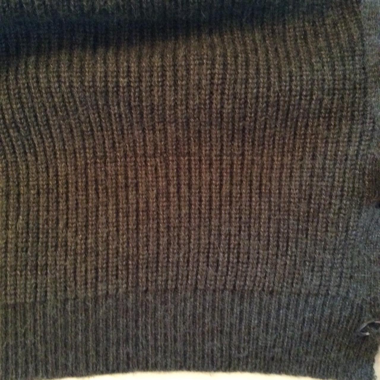 Long Sleeve Close Knit Sweater Size Tie Accents... - Depop