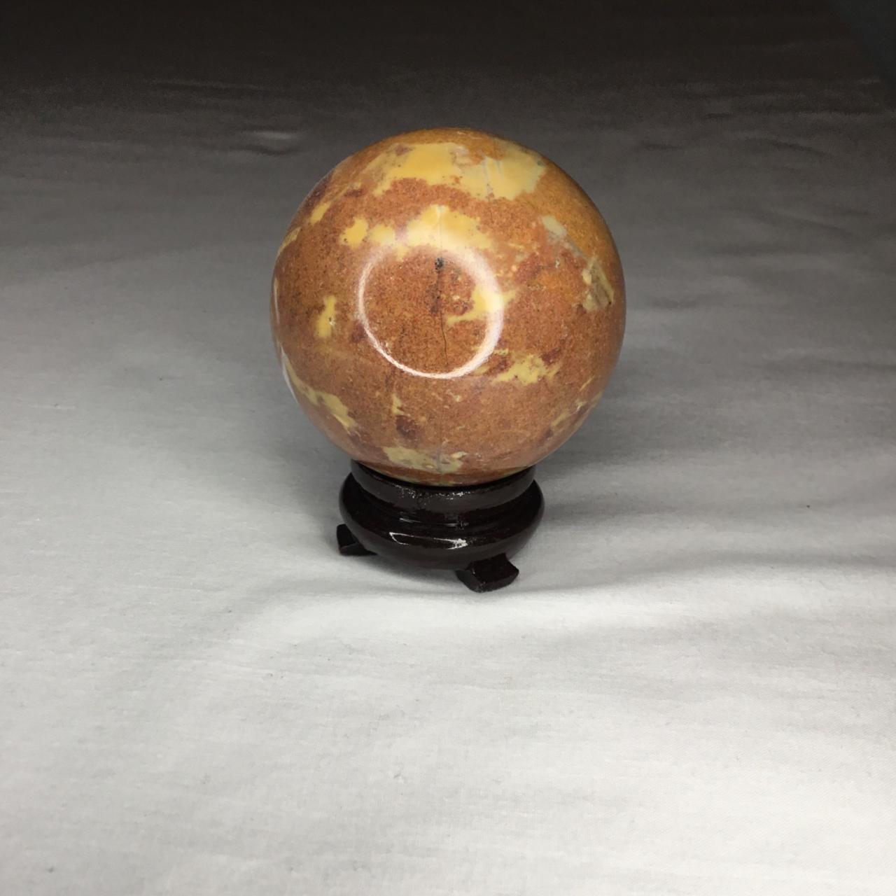 Natural Stone Marble Magic Ball Orb Therapy... - Depop