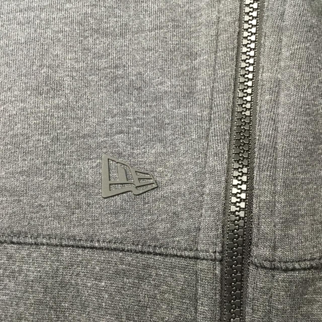 New Era Women's Black Heather Tri-Blend Fleece... - Depop