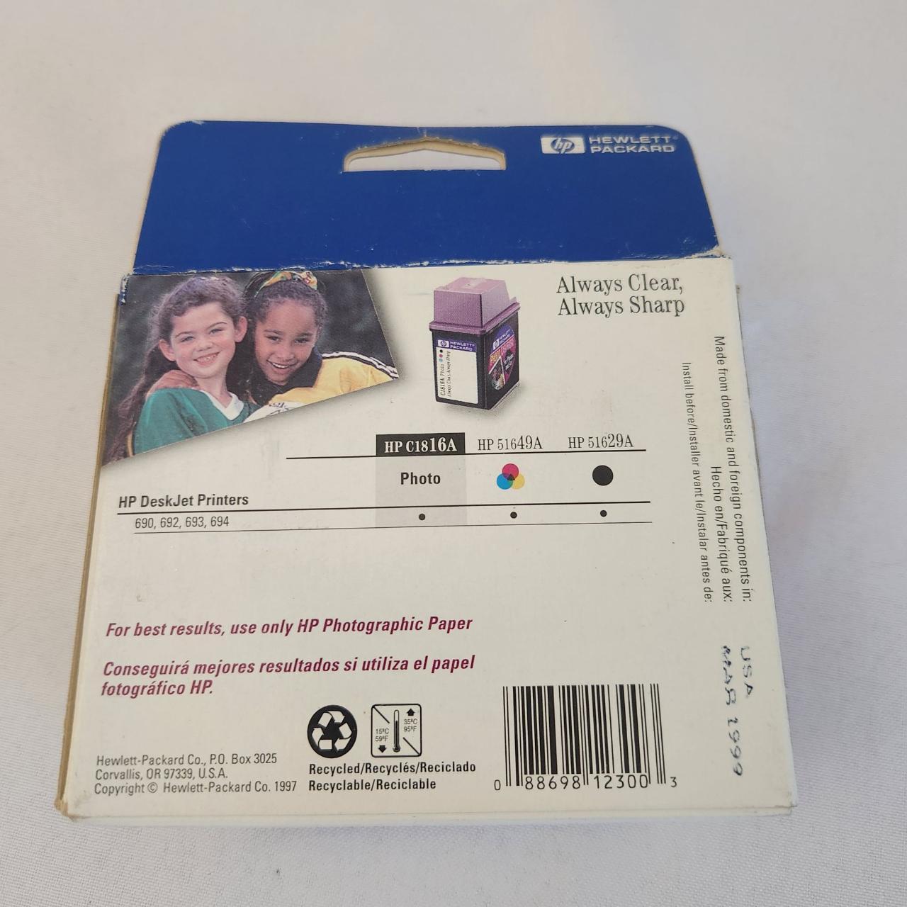 1997 Hewlett Packard HP Photo Cartridge HP C1816A... - Depop