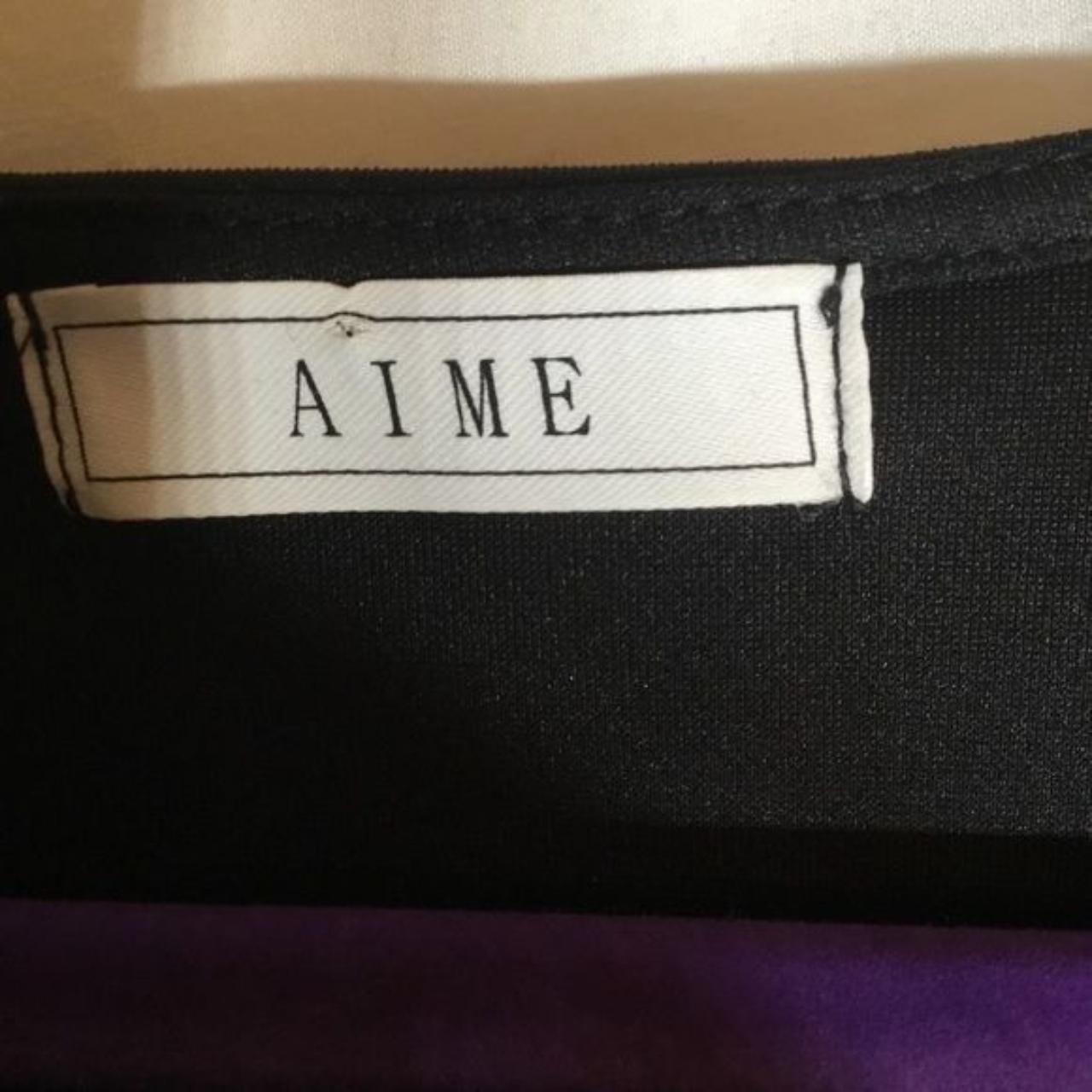 Aime Shift Dress Ladies Size Large Black polyester... - Depop