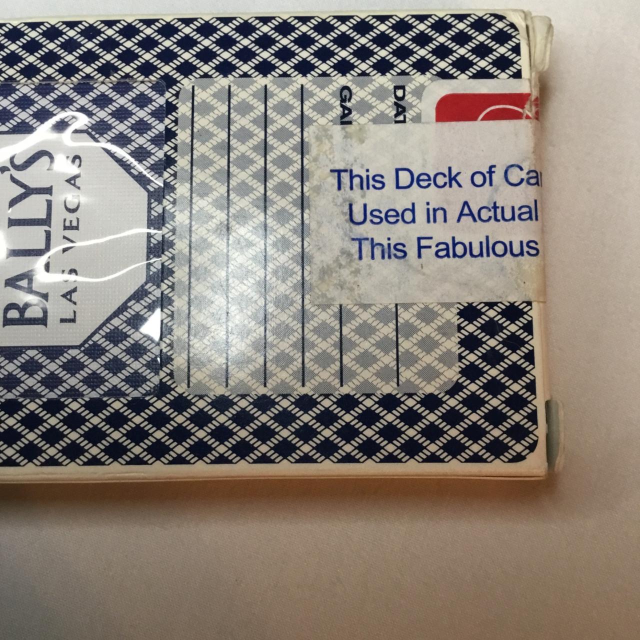 "Bee" blue casino playing cards for Bally's Las... - Depop
