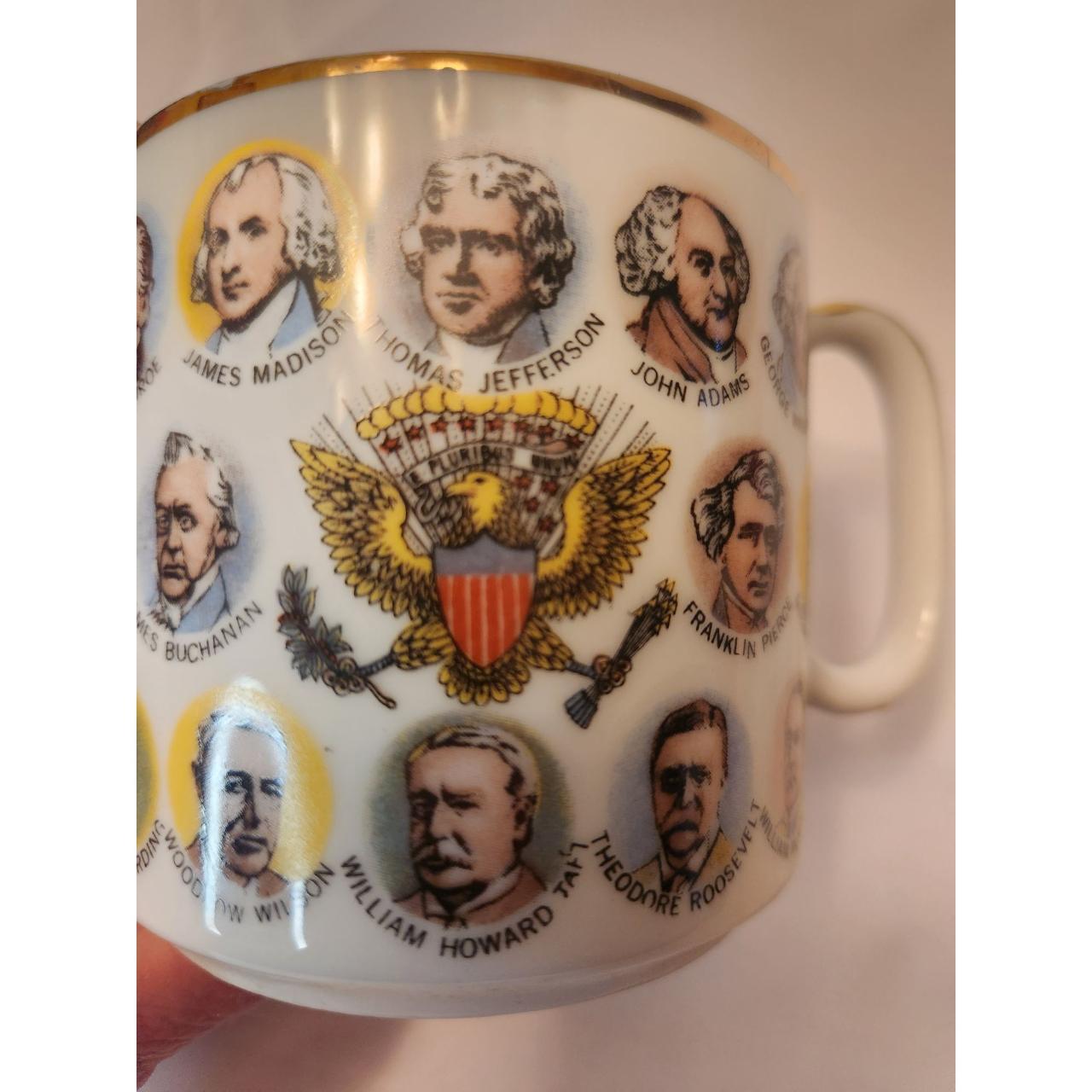 Vintage 1966 Presidents Face Coffee/Tea Mug... - Depop