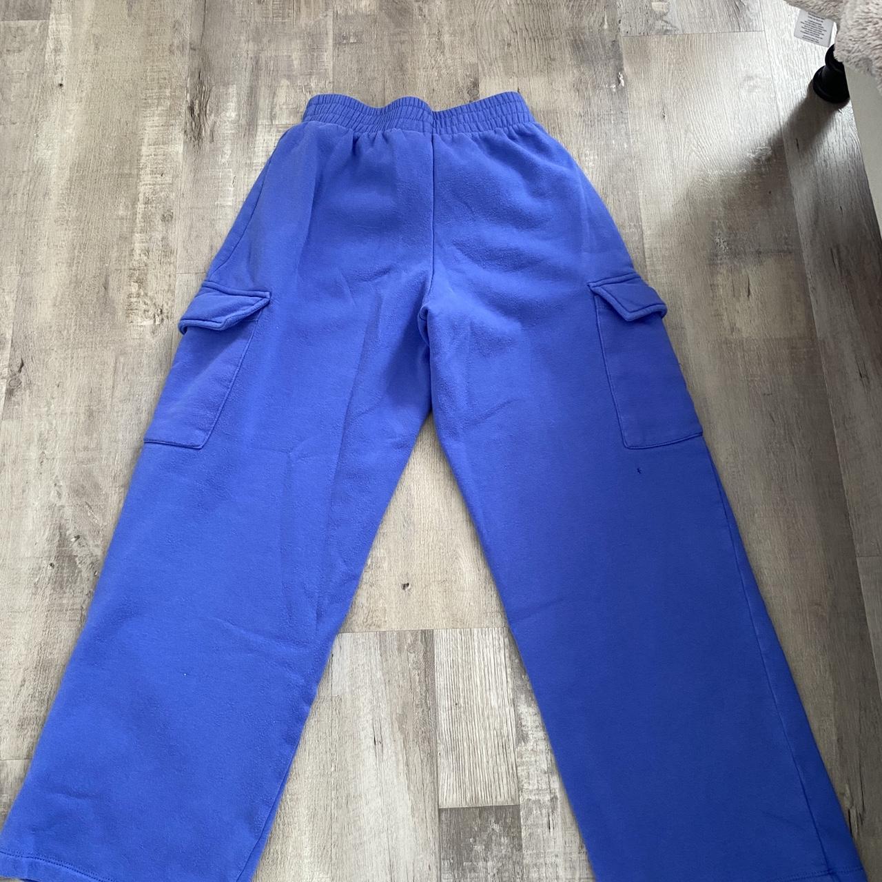 Grayson Threads Blue Cargo Sweatpants Bought here... - Depop