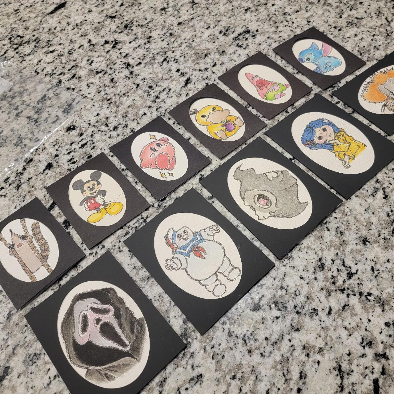 🖤🛺 Rigby 4" original watercolor painting (comes in... - Depop