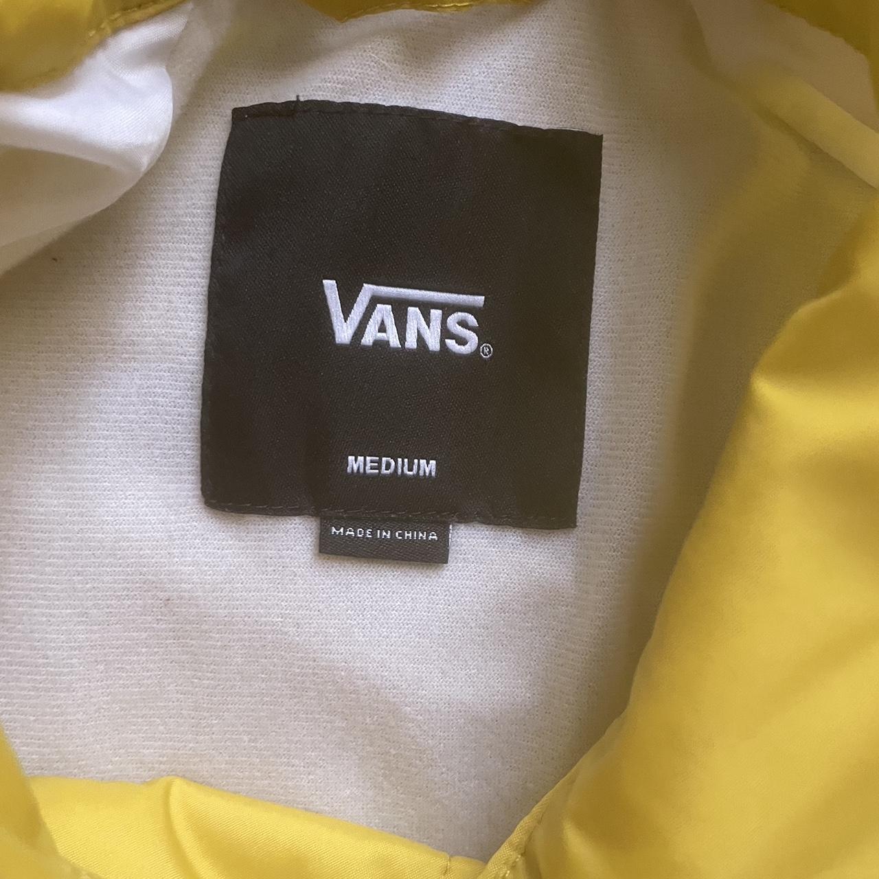 Men’s Yellow Vans Windbreaker, amazing condition... - Depop