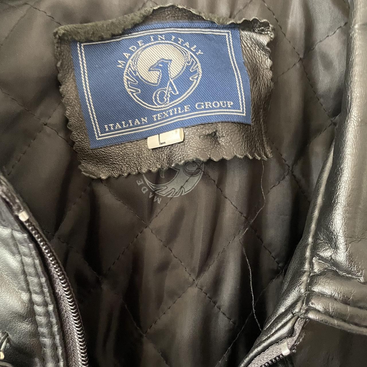 Vintage Italian men’s leather jacket Amazing... - Depop