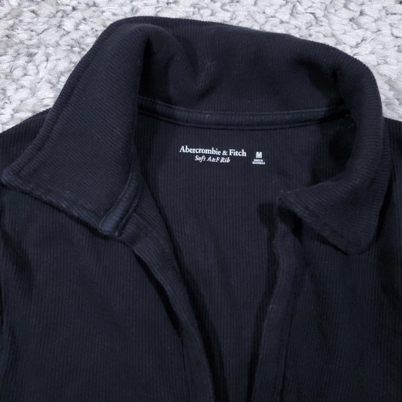 Women's Abercrombie & Fitch Soft A&F Rib Bodysuit in... - Depop