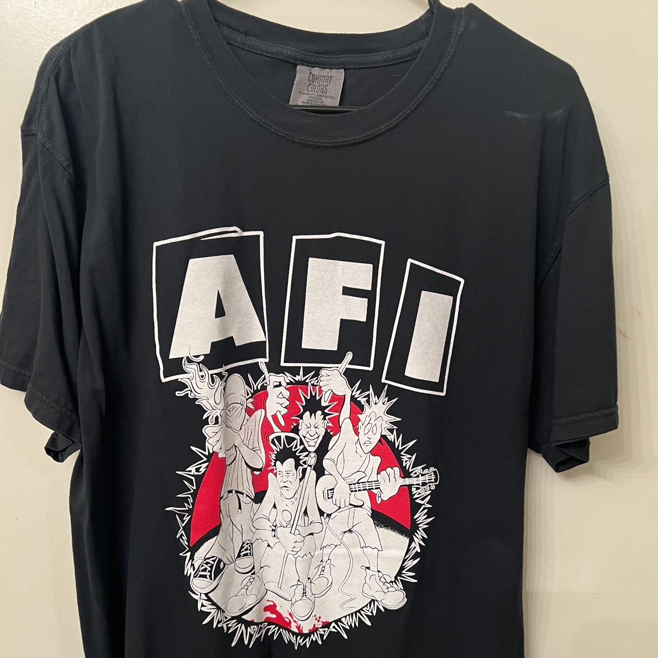 AFI - Vintage (reprint) Punk Graffiti Band T-Shirt -... - Depop