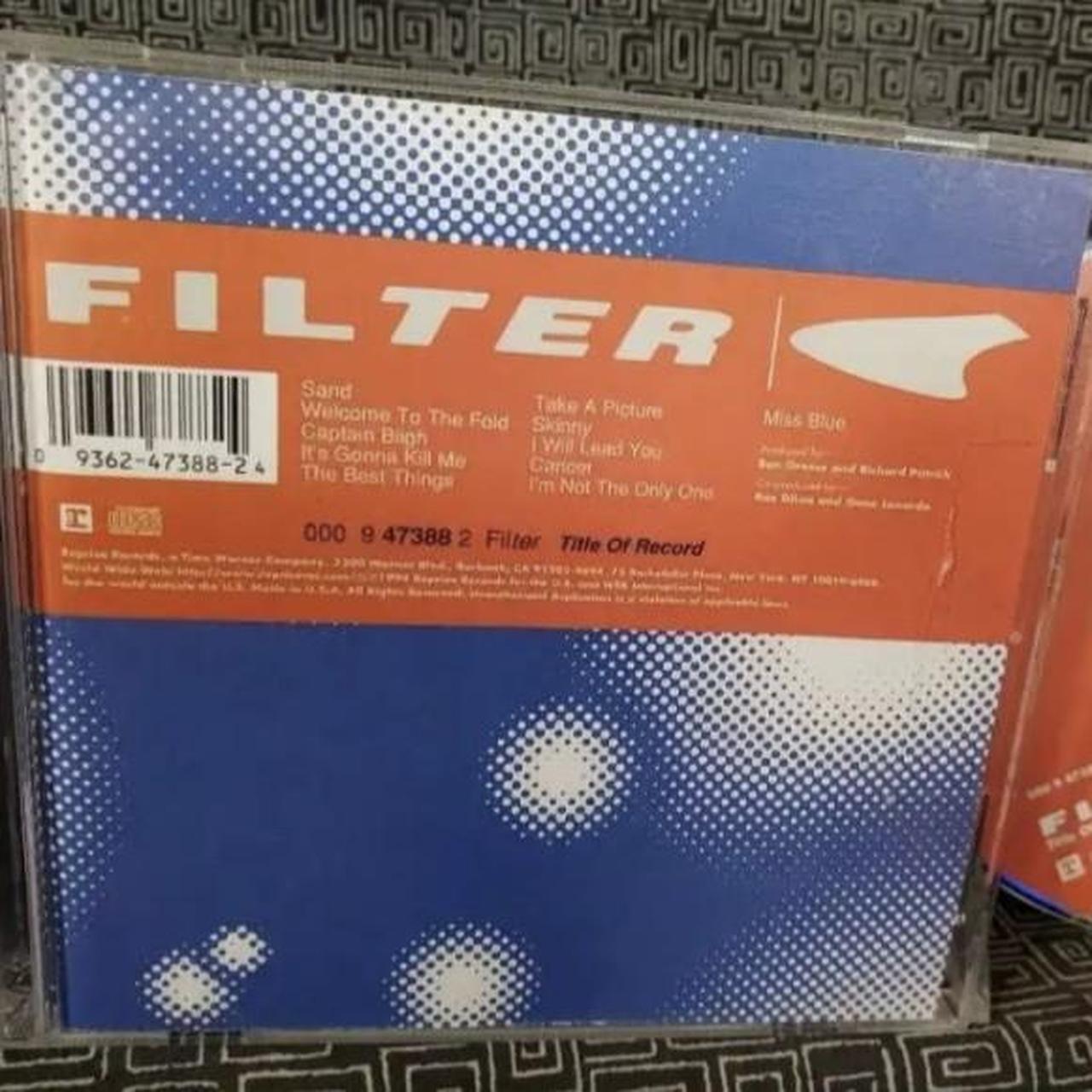 Filter Title of Record (1999) CD in great... - Depop