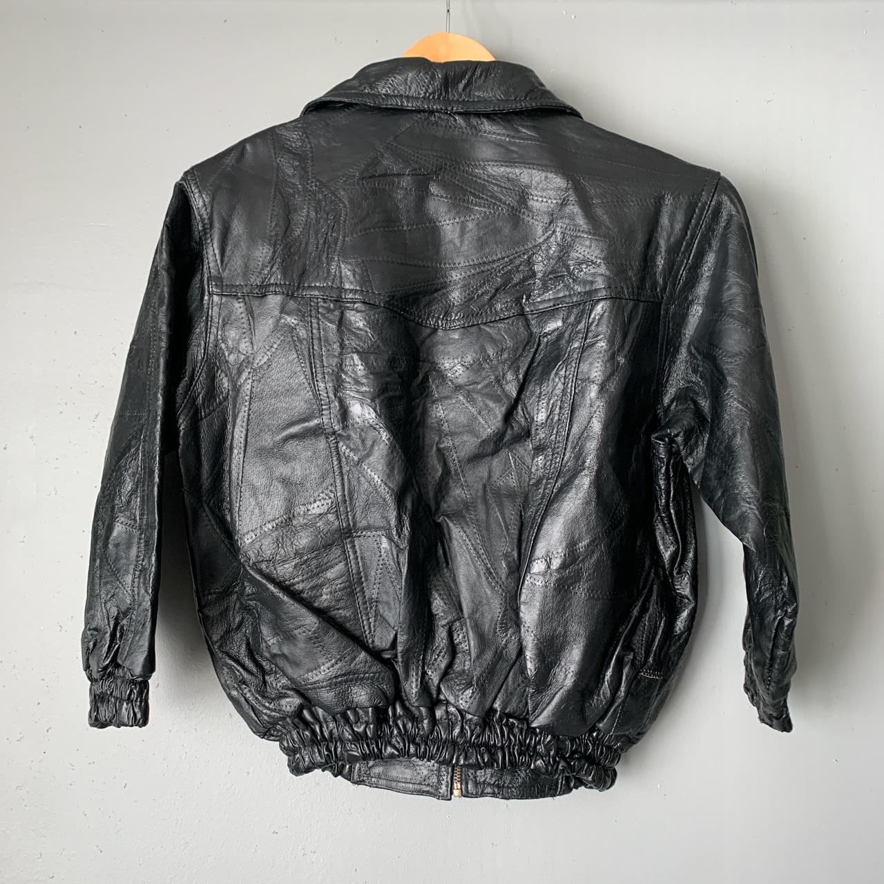 Authentic vintage leather bomber jacket Brand:... - Depop