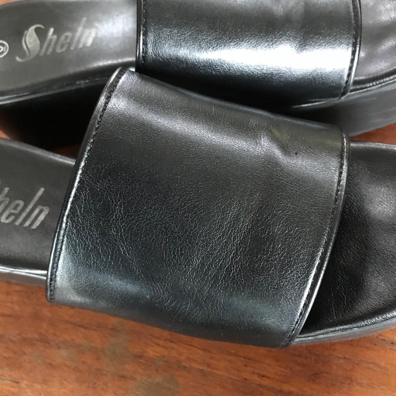 SHEIN Women's Black Slides | Depop