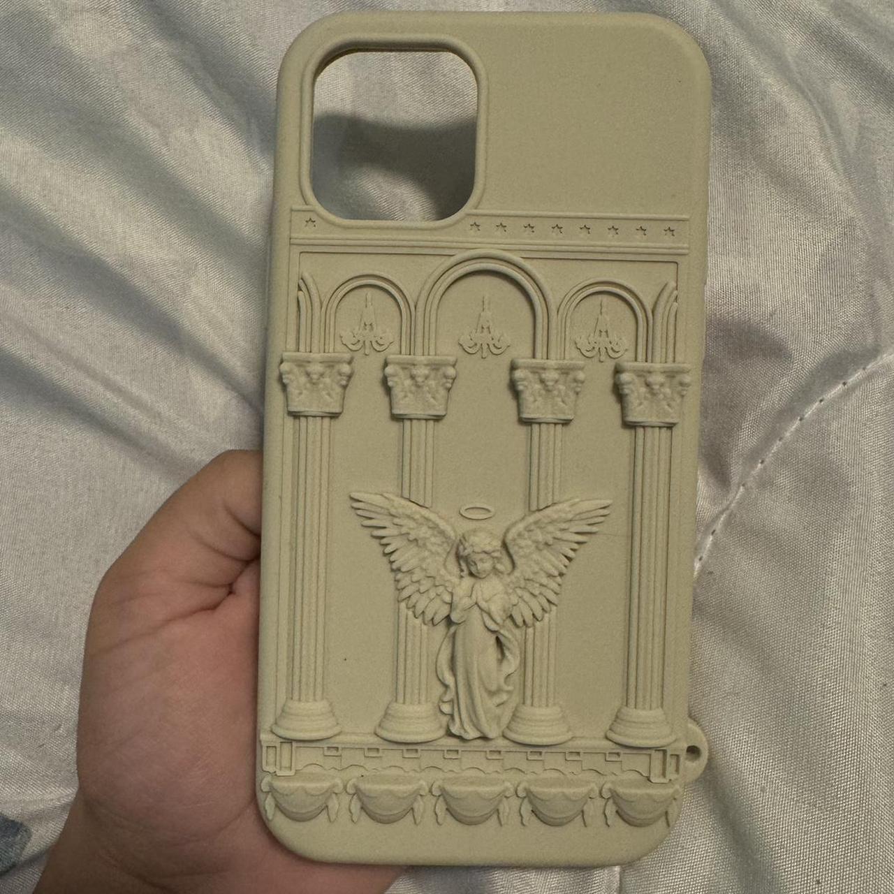 angelic coquette cream greek roman angel phone case... - Depop