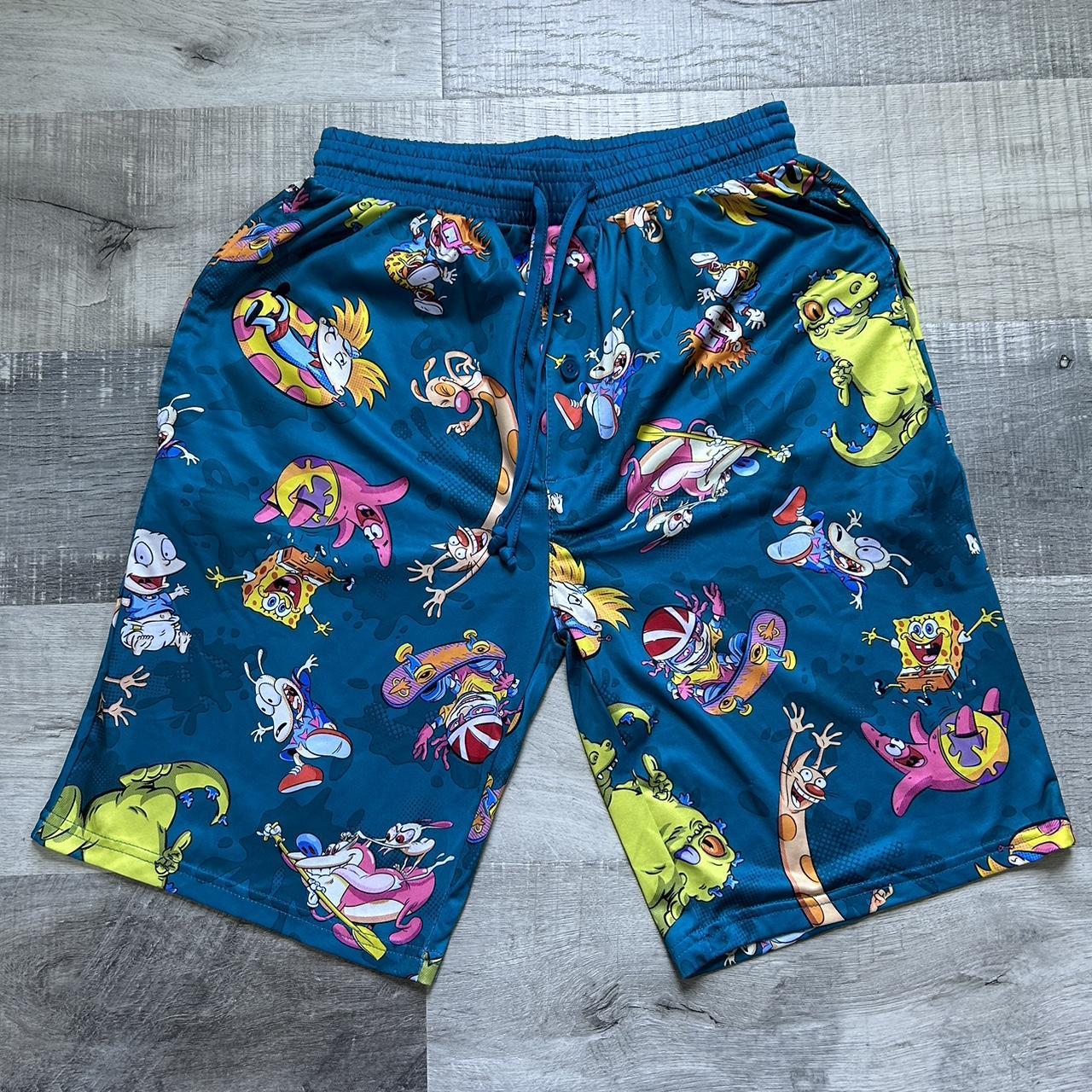 Nickelodeon 90s nostalgia cartoon lounge shorts.... - Depop