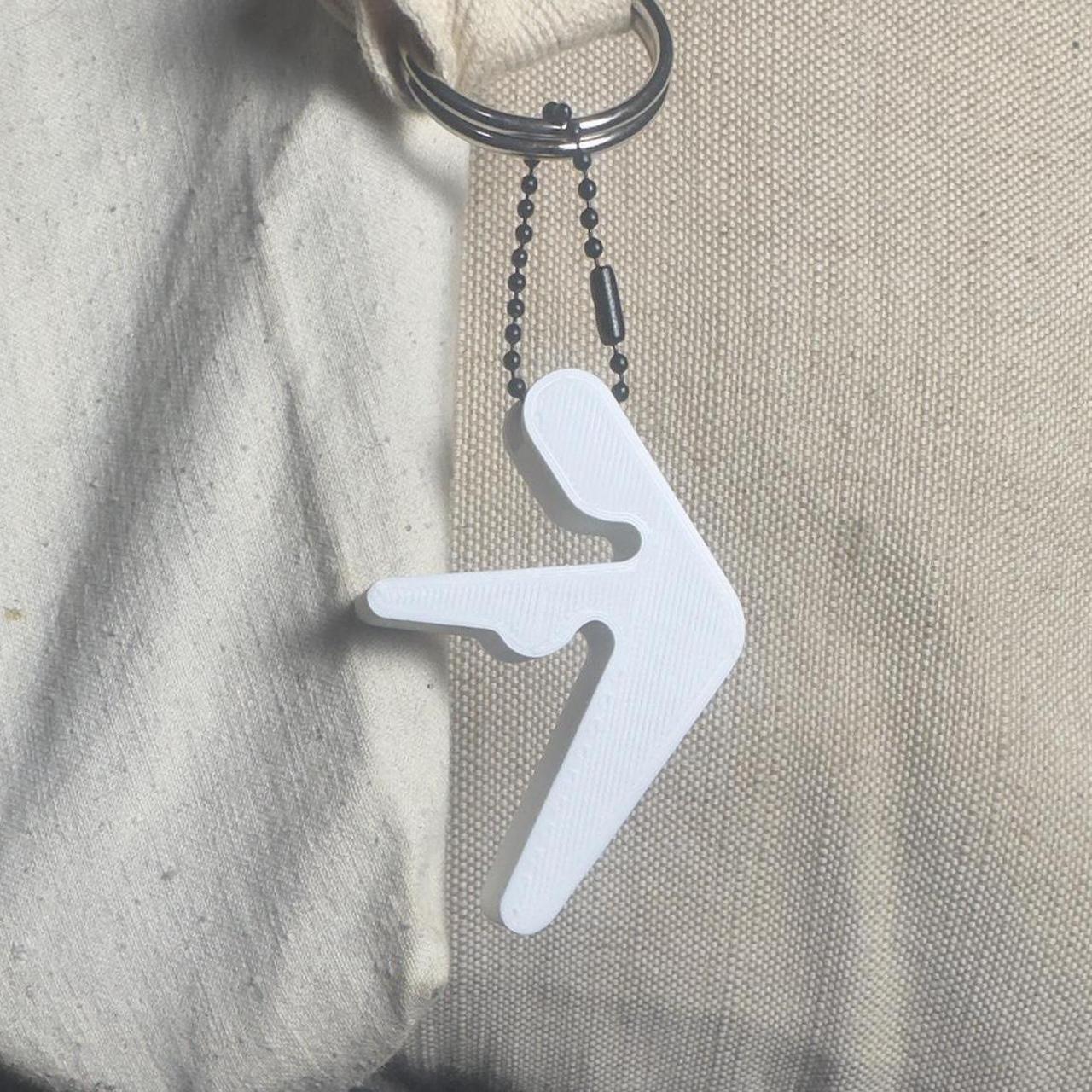 Aphex Twin Keychain 3D printed with white PLA... - Depop