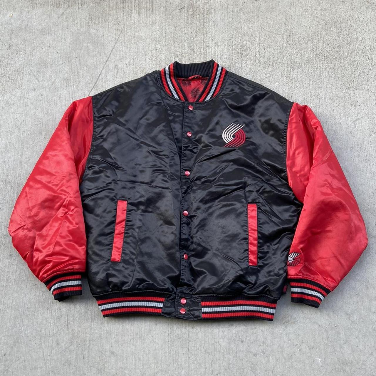 Y2k Portland blazers satin bomber jacket! Size... - Depop