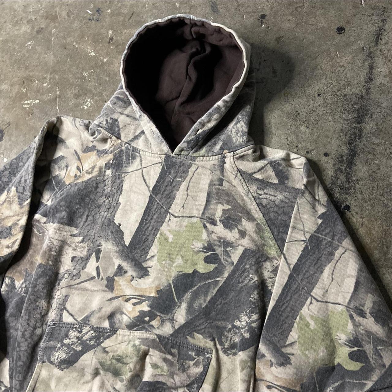Essential real tree Camo hoodie! Size Large... - Depop