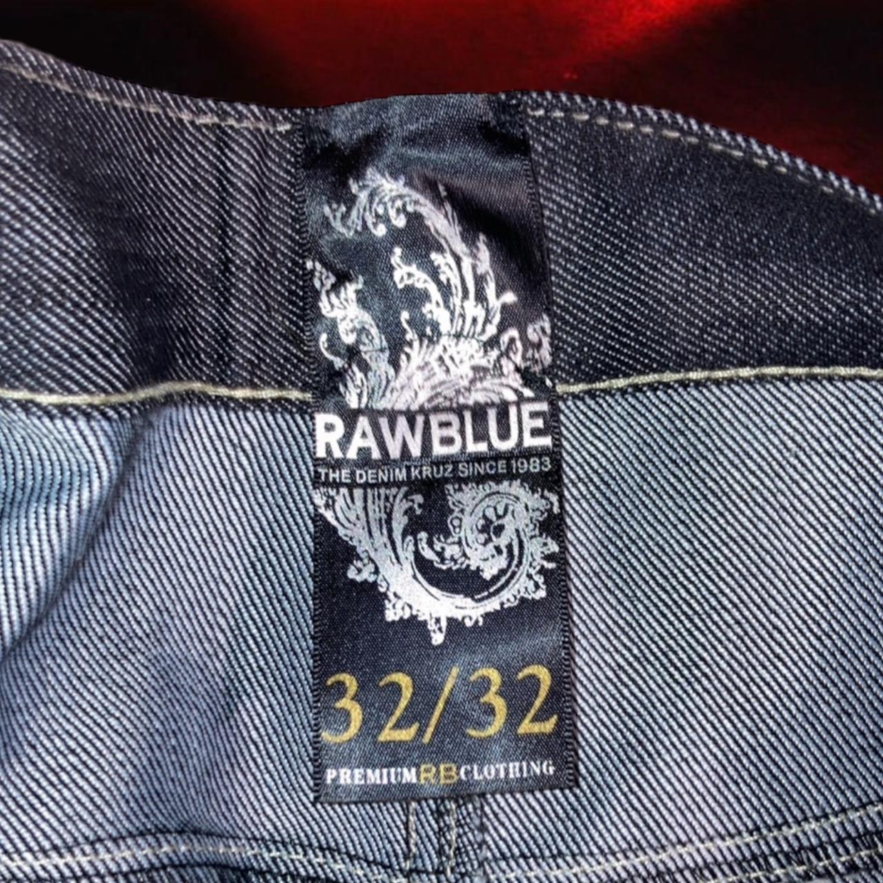 Premium Raw Blue Jeans Hella rare Apex Predator Raw... - Depop