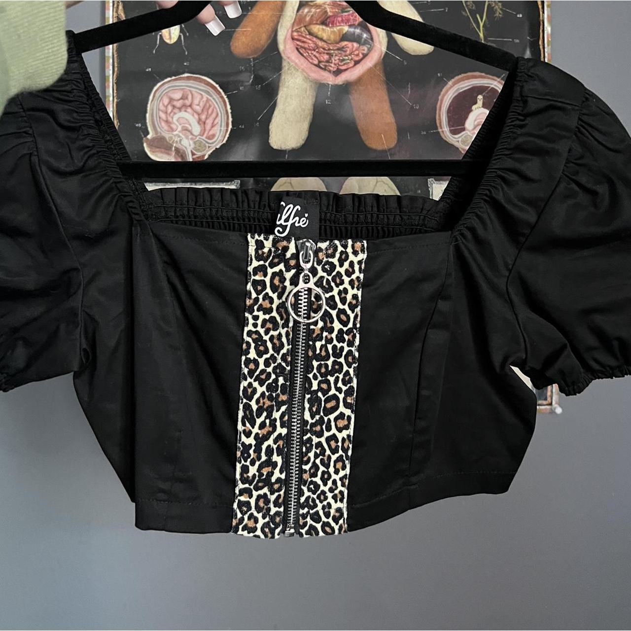 Cute leopard print Valfré crop zip up too #leopard... - Depop