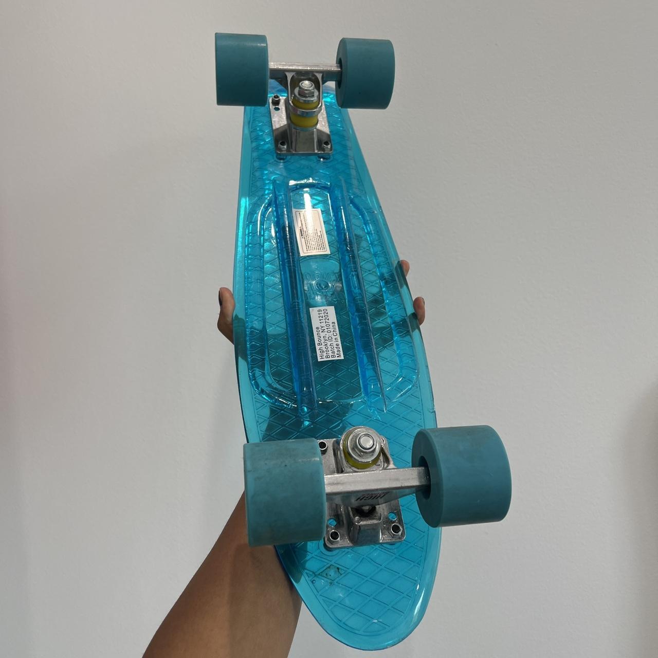 High Bounce Penny Board in blue/turquoise - Depop