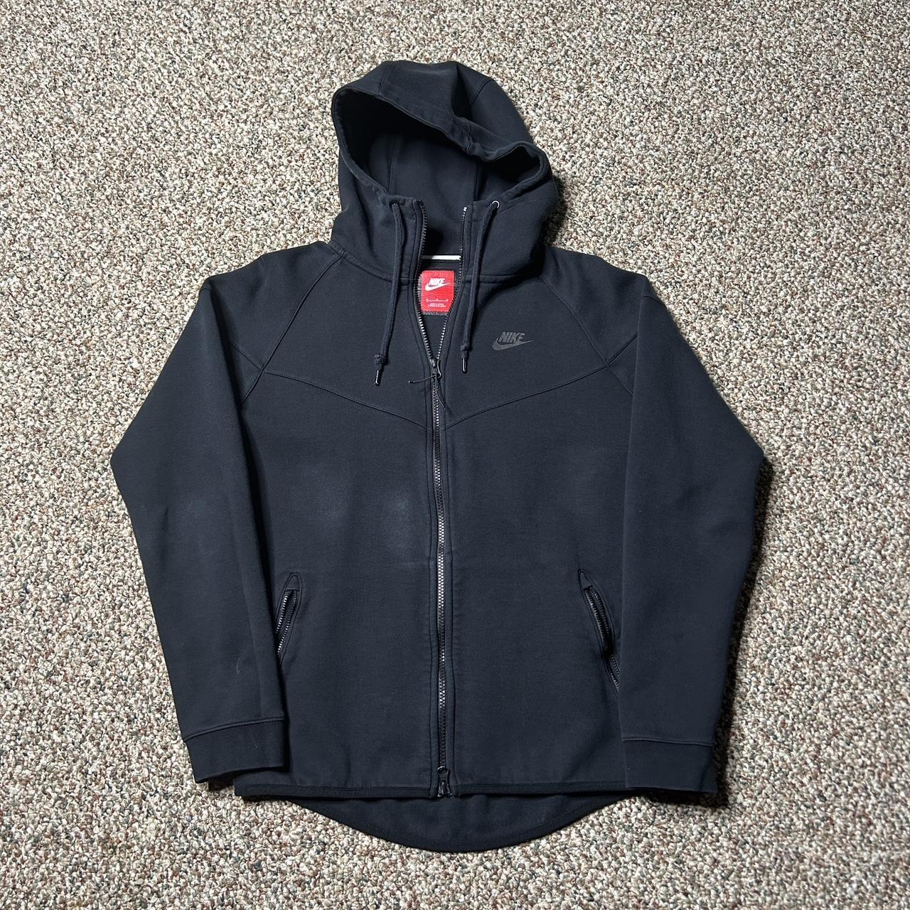 Nike Tech Black Zip Up Hoodie Medium Great... - Depop