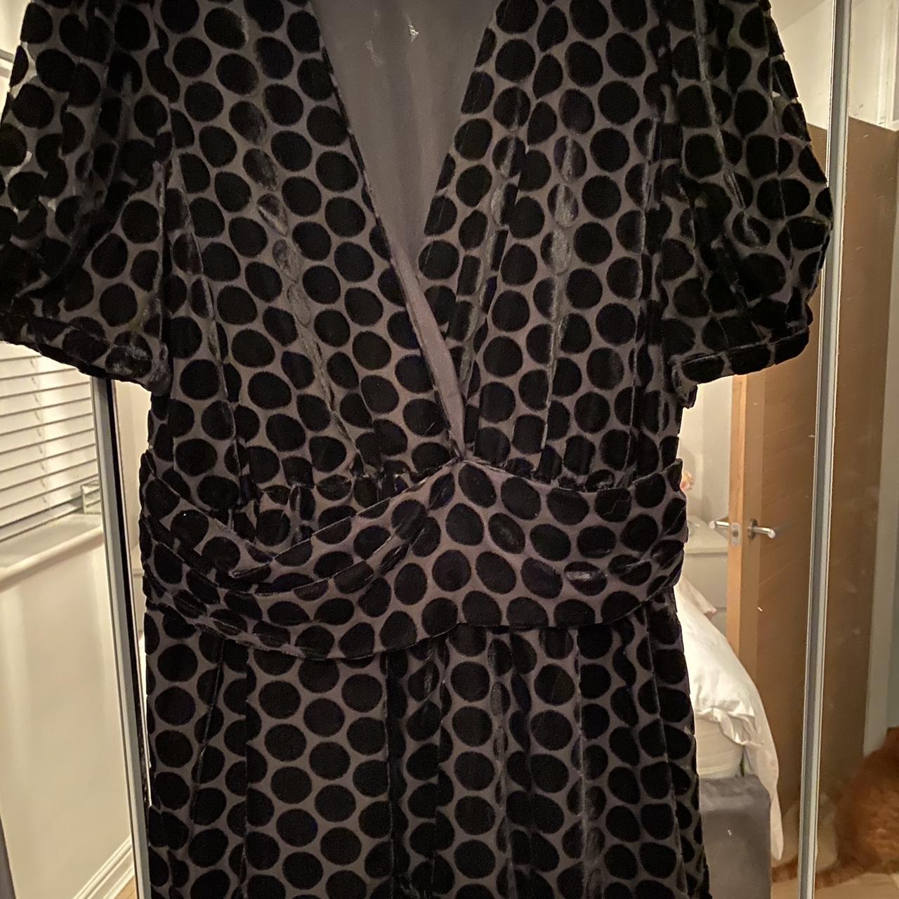 Zara polka dot flock, puff sleeve , short dress ,... - Depop