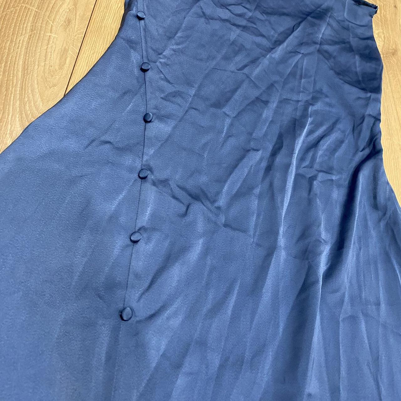 Cider Navy blue long dress size L - Depop