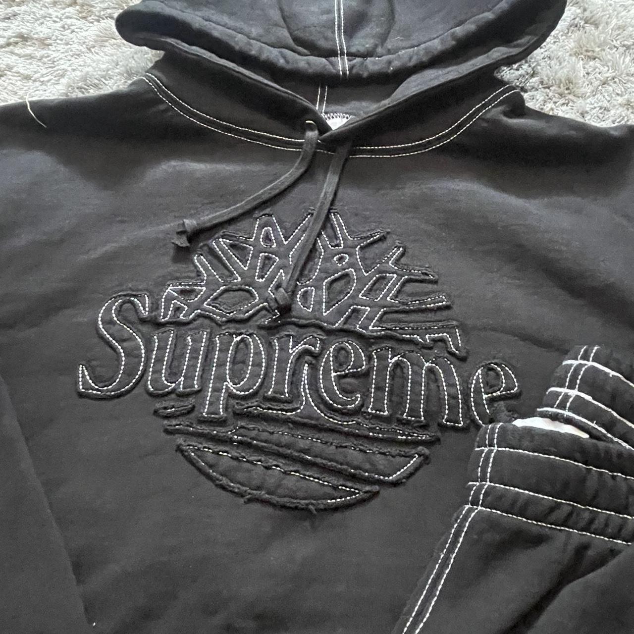 Supreme X Timberland black full tracksuit , size M ,... - Depop