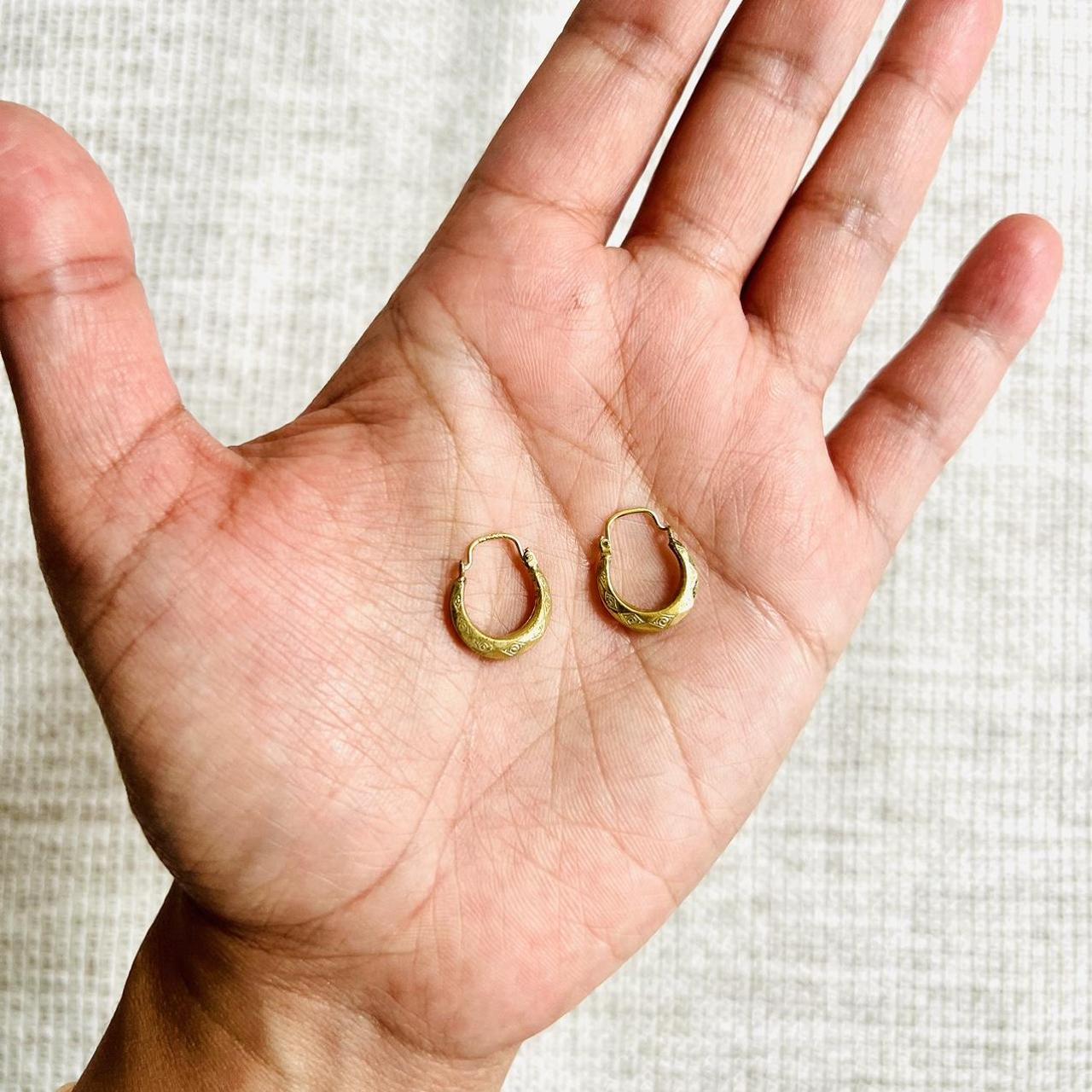 Gold vintage rolled gold hoops. 🖤 Size 1.5cm 🖤... - Depop