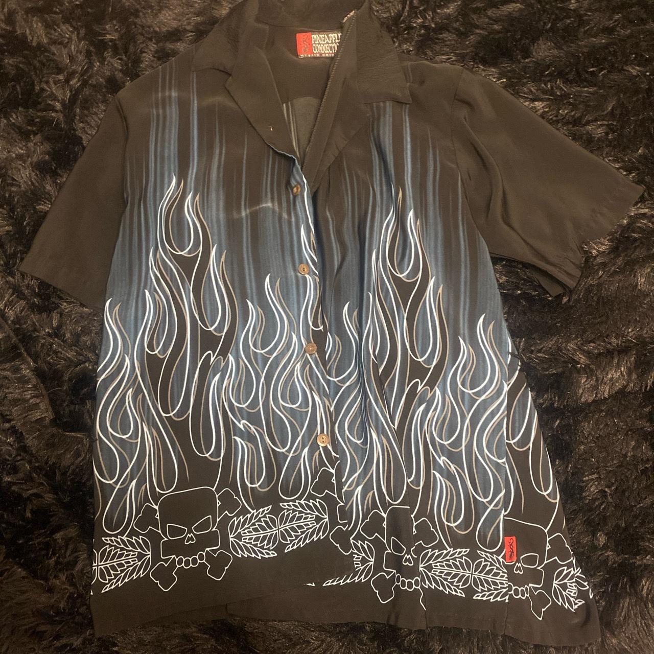 Pineapple Connection Button Up #y2k #buttonup - Depop
