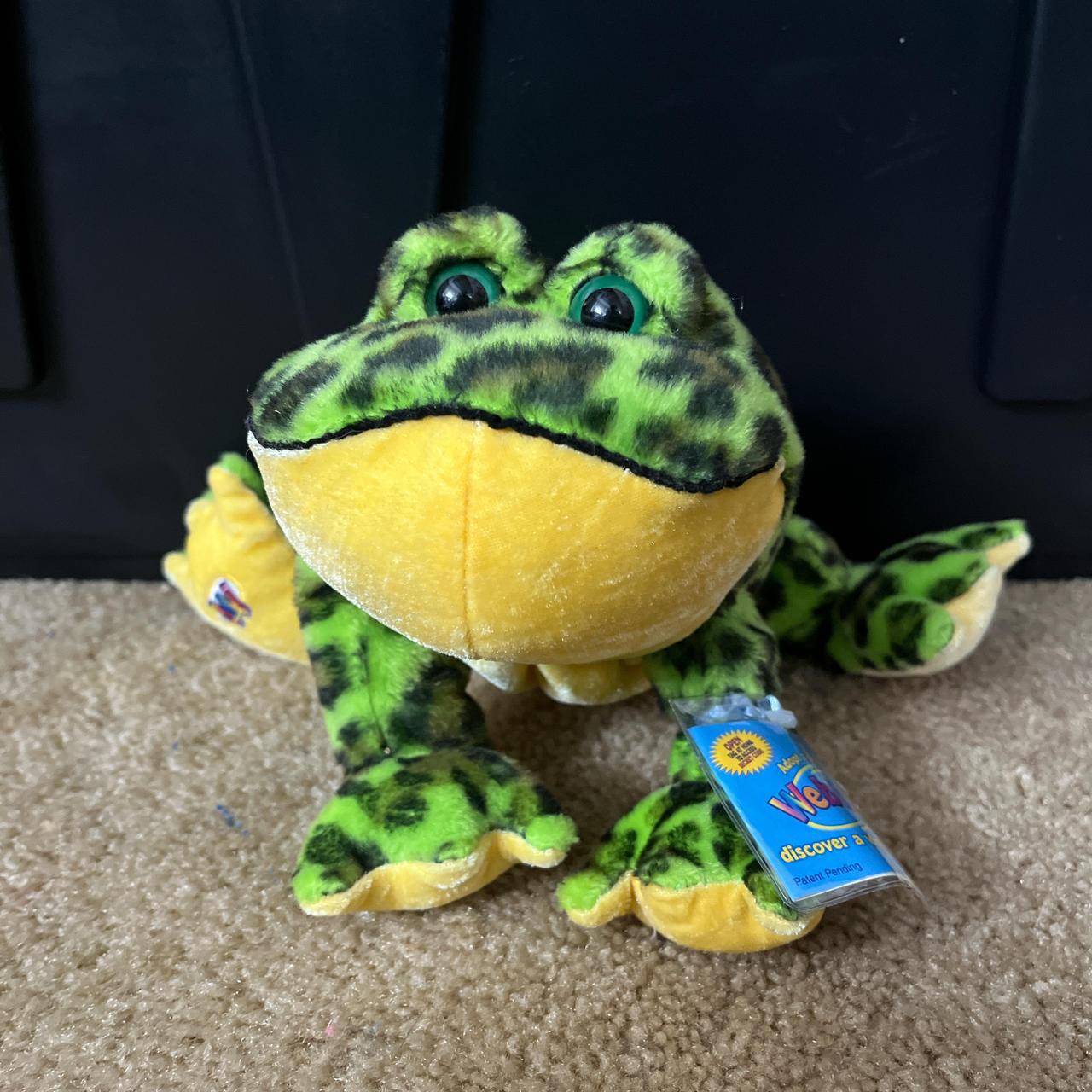 Webkinz green and yellow frog plush | Depop