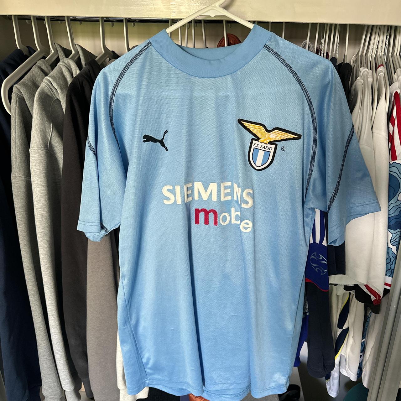 Rare vintage Lazio Football home kit Say it’s a size... - Depop