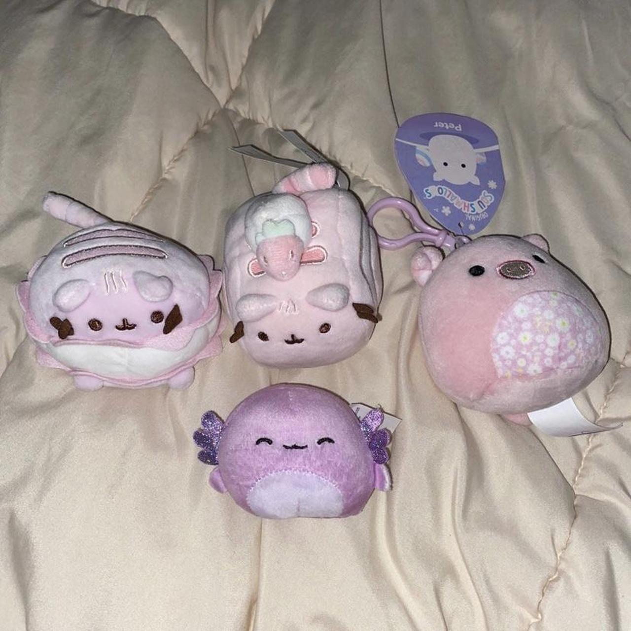 mini plushies bundle mini pusheen macaroon light... - Depop