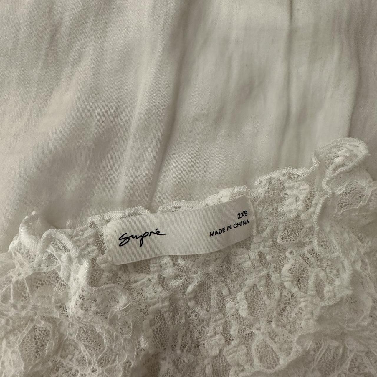 supre white lace top ; brand new without tags ;... - Depop