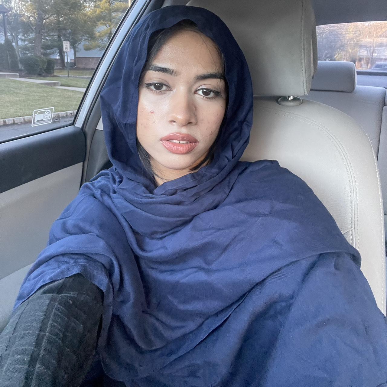 navy blue modal hijab - Depop