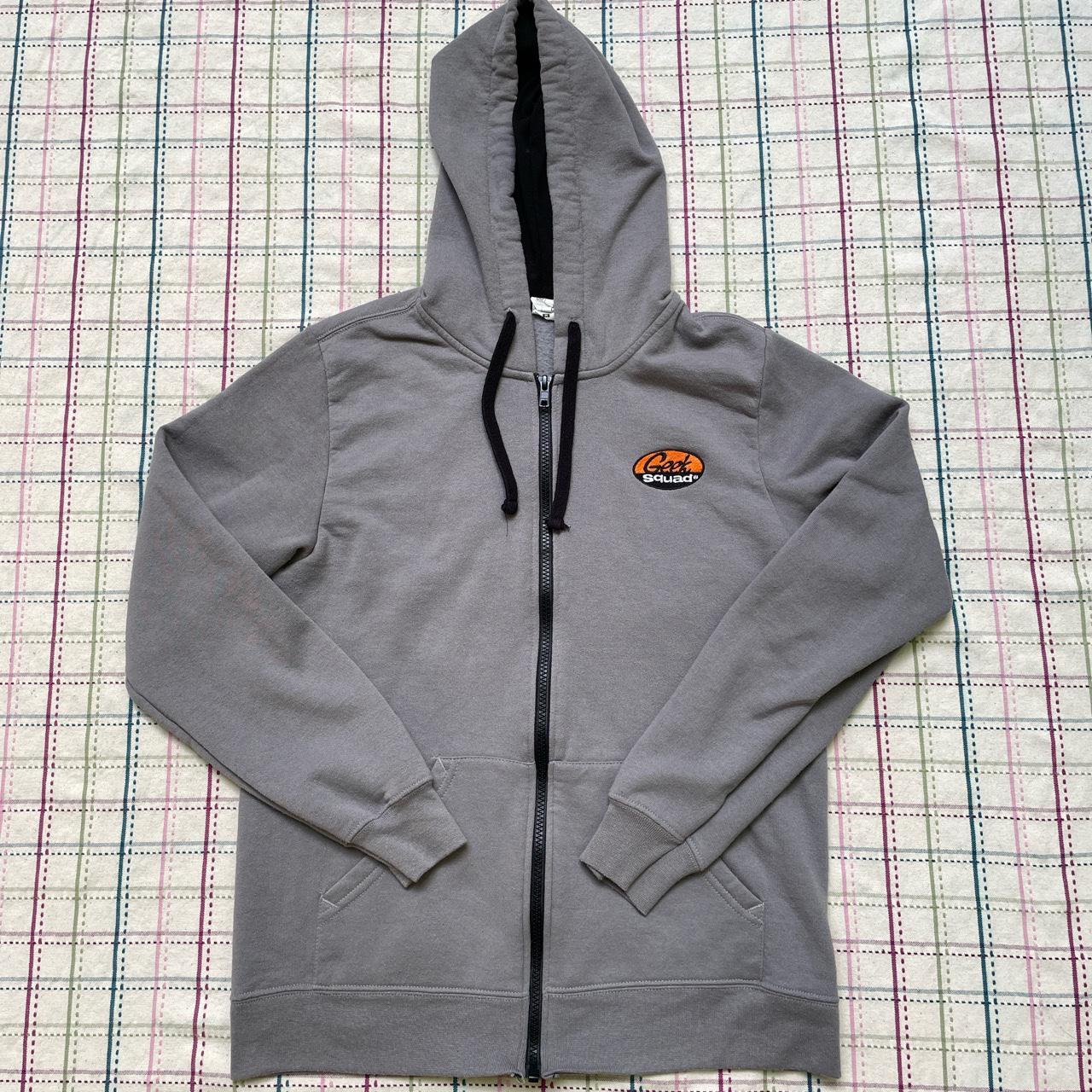 Official Geek Squad Grey Zip-up • • size medium... - Depop