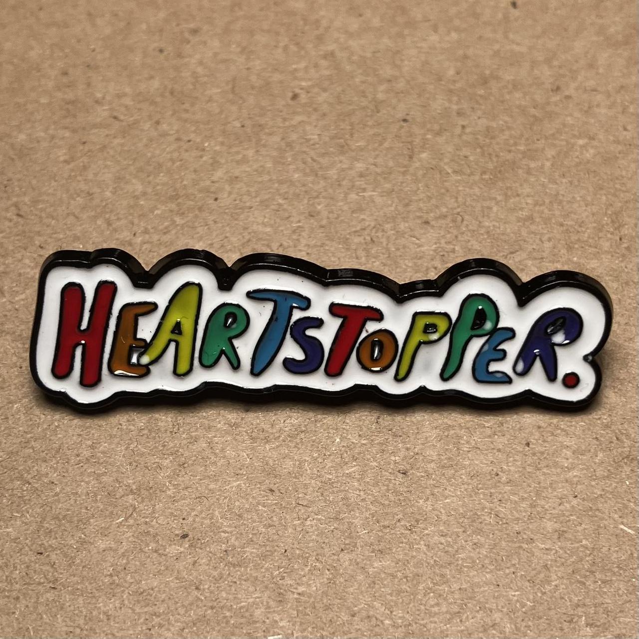 Heartstopper Enamel Pin Metal enamel pin with... - Depop