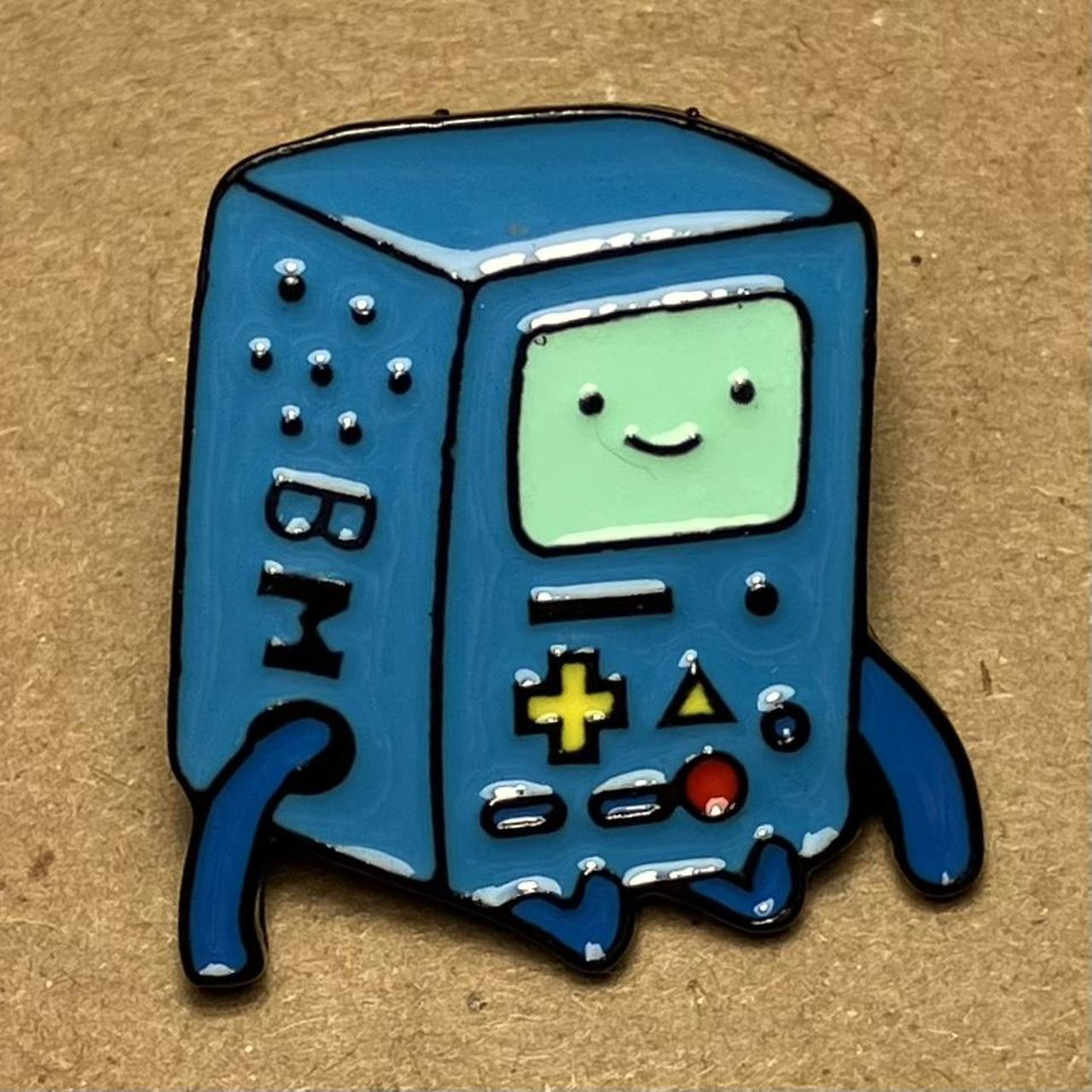 BMO Adventure Time Enamel Pin Metal enamel pin with... - Depop