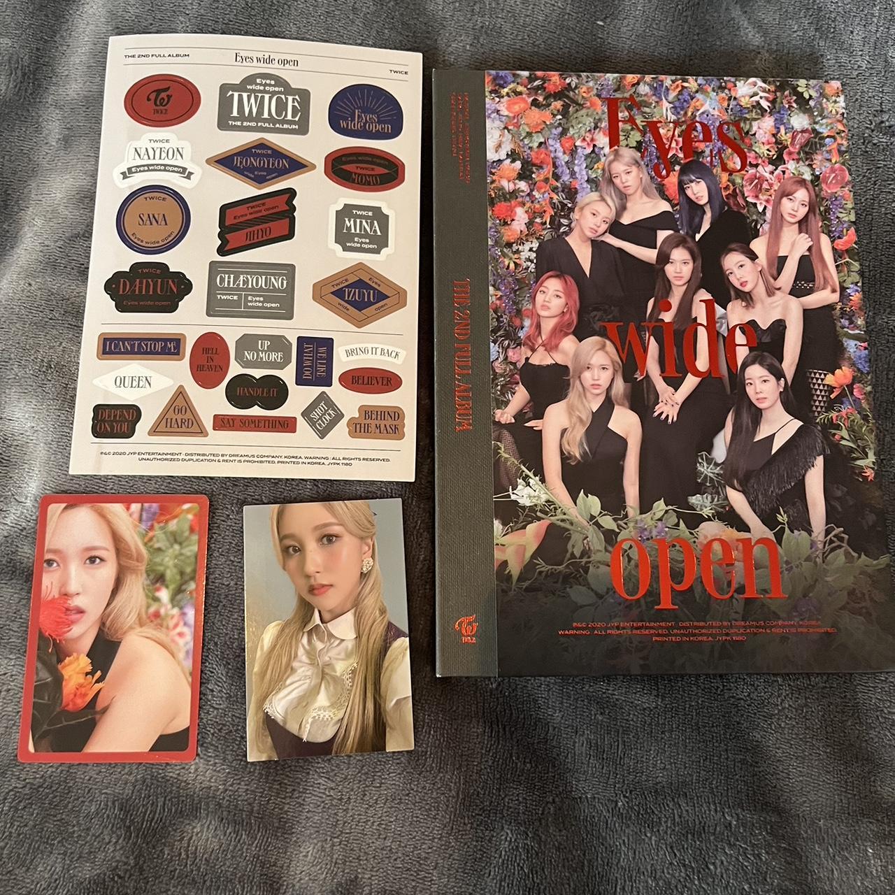 TWICE “Eyes Wide Open” album 💿 Inclusions: - 2 Mina... - Depop