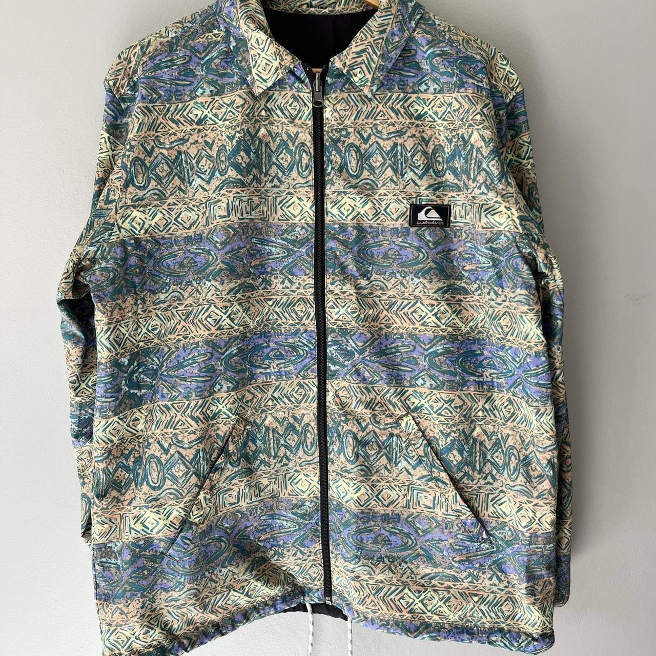 Quicksilver reversible windbreaker jacket Brand... - Depop