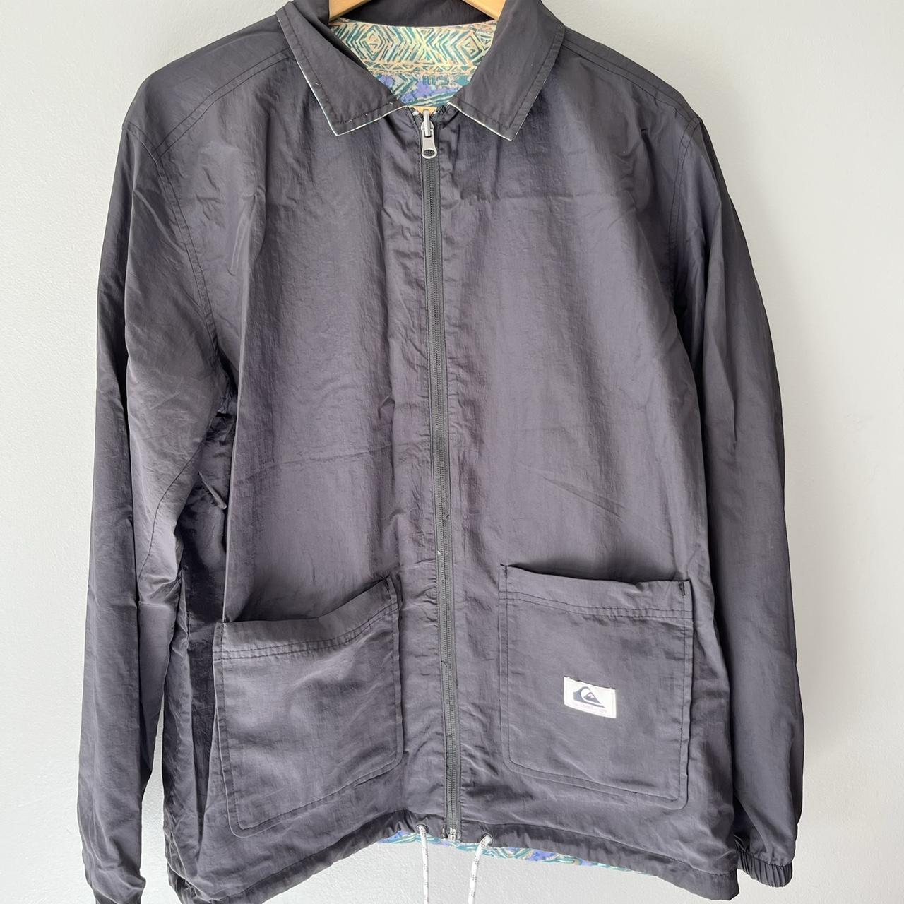 Quicksilver reversible windbreaker jacket Brand... - Depop