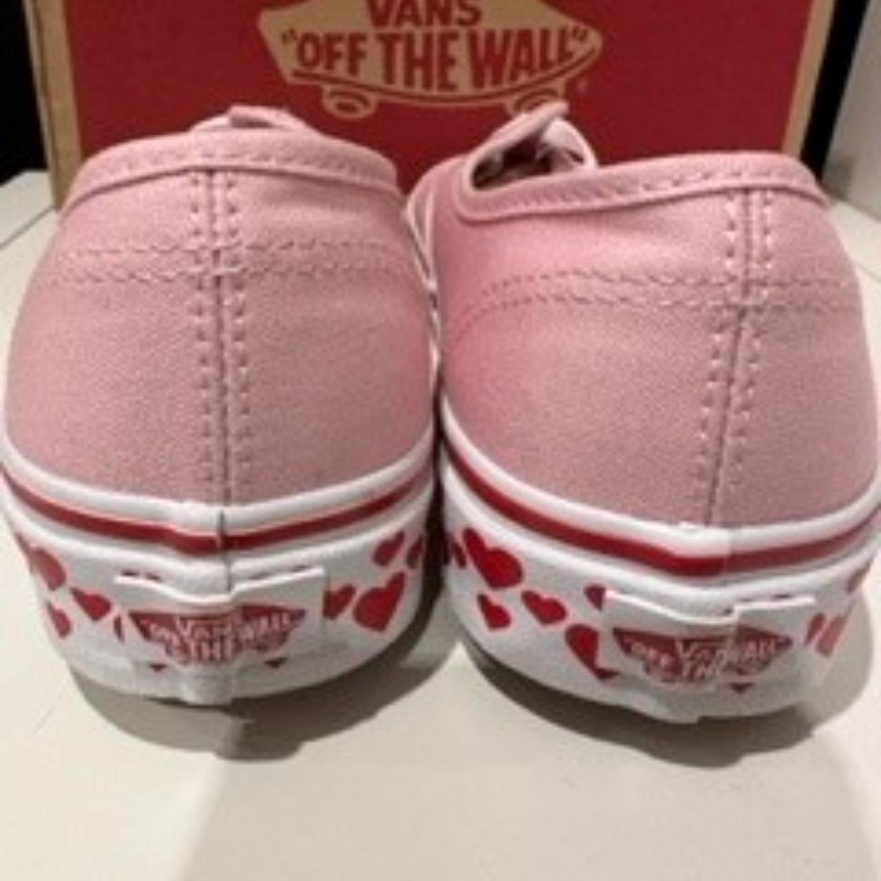 'Hearts' Pink Vans Brand New Size 6 #Vans - Depop