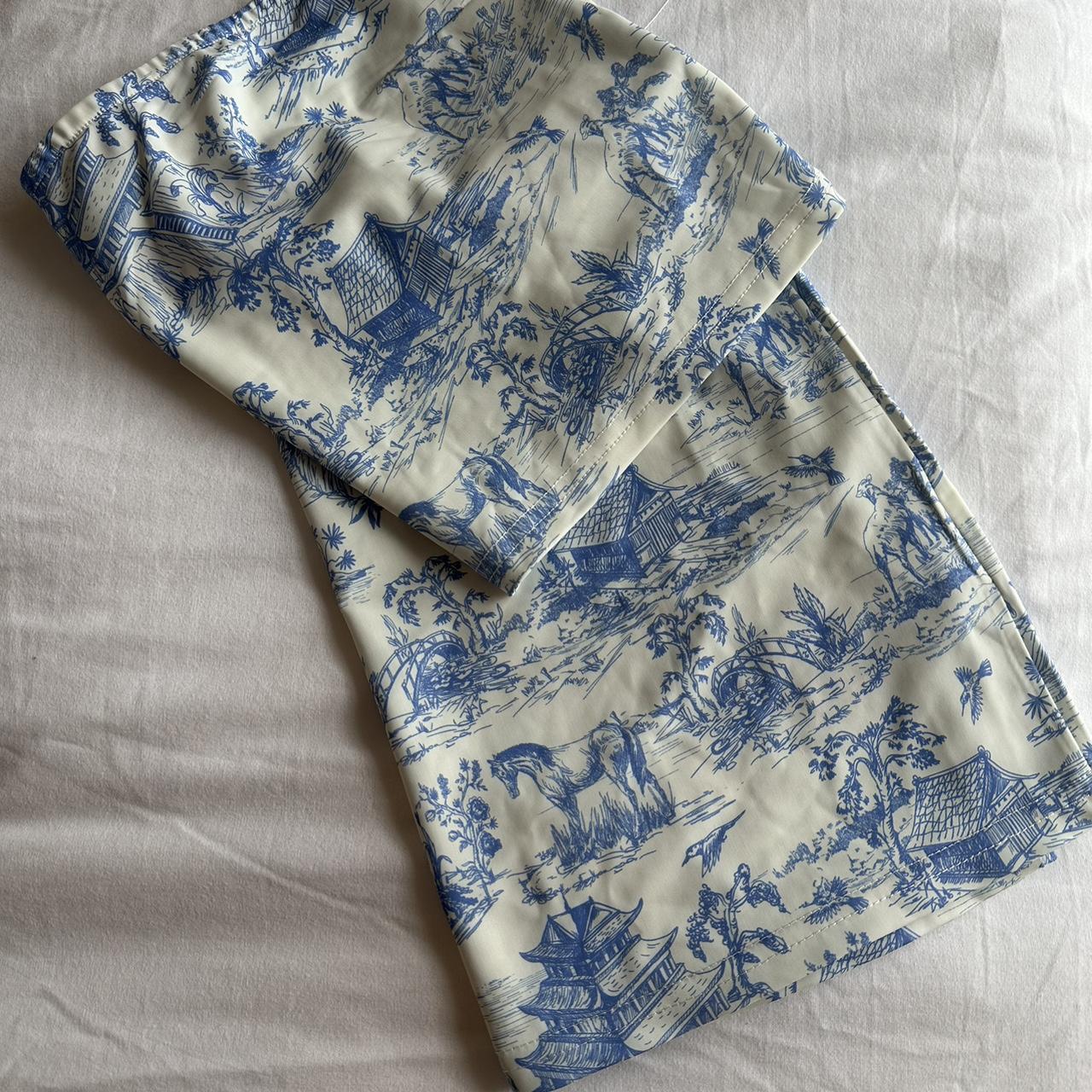 EDIKTED - Cream and Blue Matching Set 🩵 Adorable... - Depop