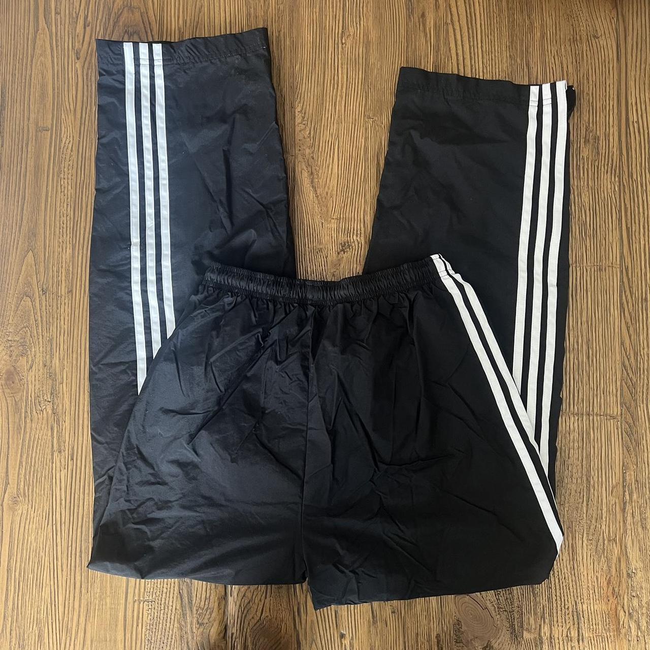 100% nylon adidas lined track / soccer pants with a... - Depop
