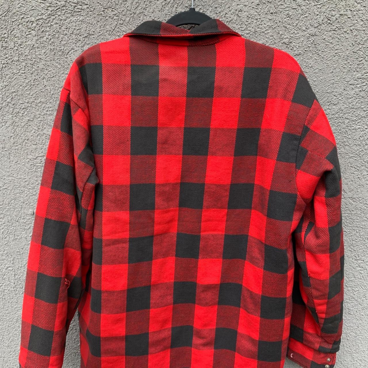 Vintage "Lumberjack" Buttowndown Flannel Coat Coat... - Depop